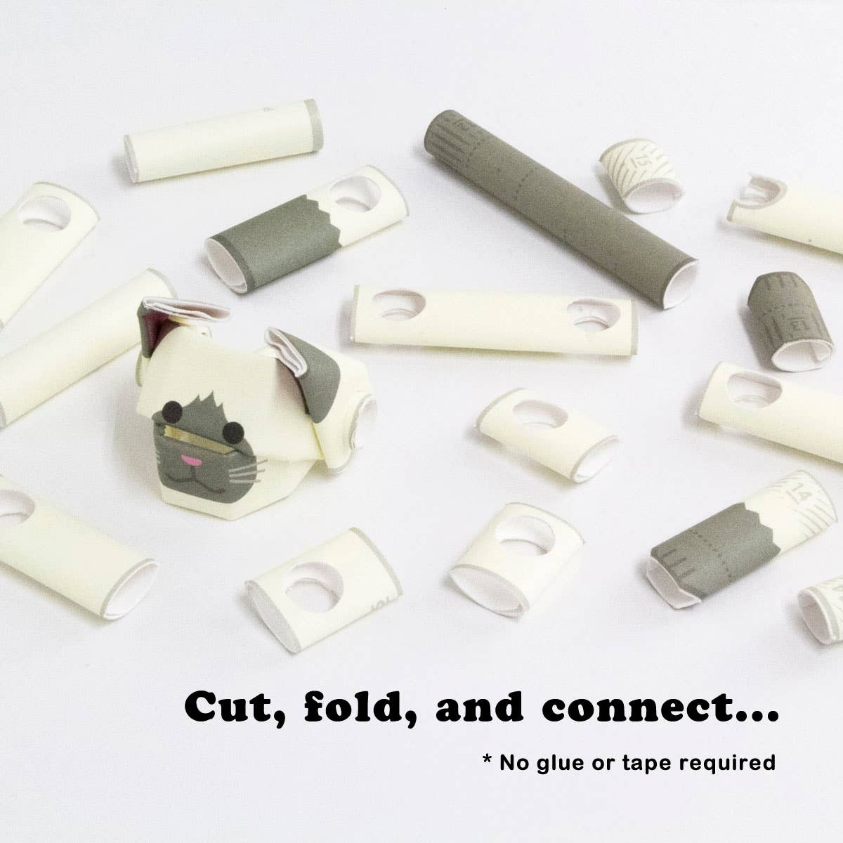 PIPEROID animals Cats Siamese - paper craft kit from Japan – Tanuki Games