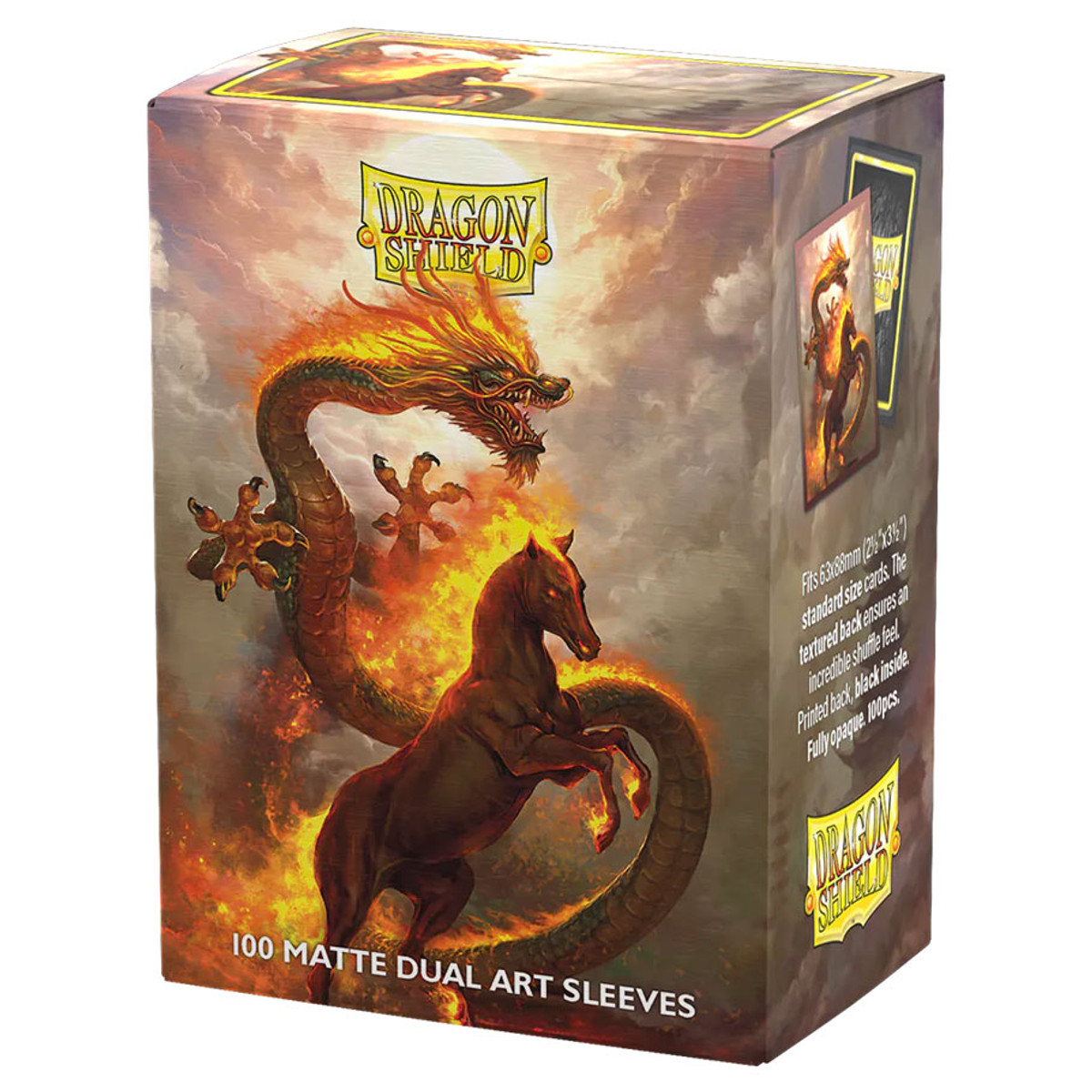 Dragon Shield 100 Pack: Art: Dual Matte: Fire Horse – Tanuki Games
