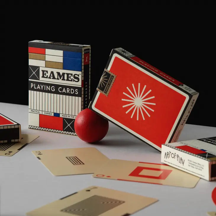 Playing Cards: Eames Starburst - Red – Tanuki Games
